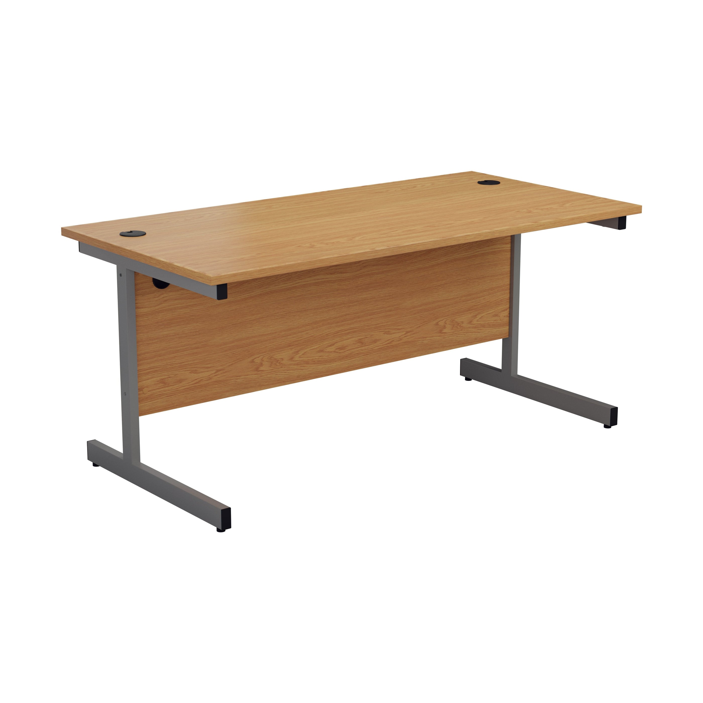 Single Cantilever Leg Rectangular Office Desk | Oak Desk | 800mm Deep ...