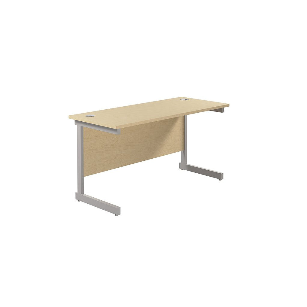 Narrow Cantilever Rectangular Office Desk | 600mm Deep | Office Desk ...