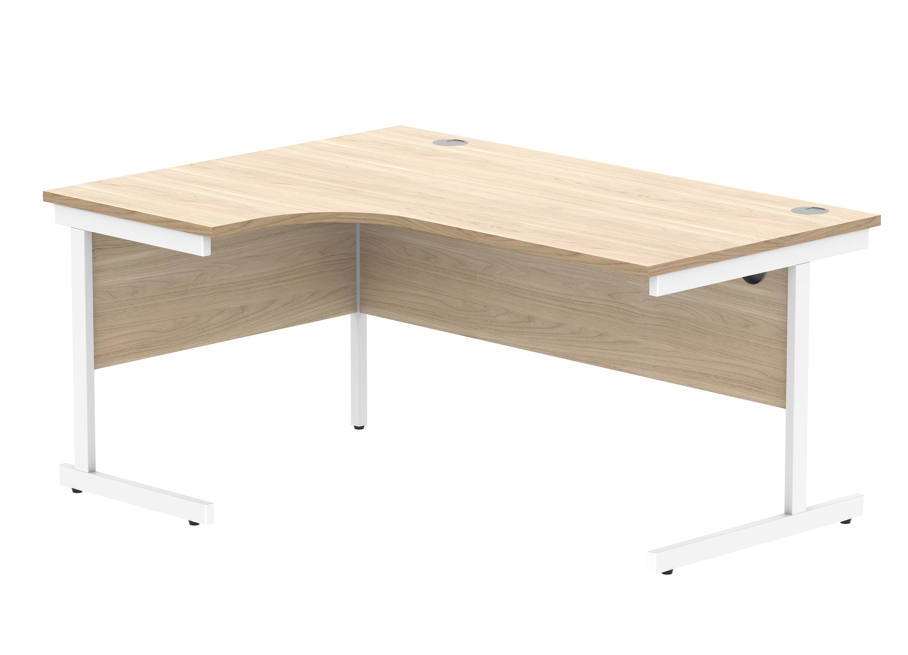 Office Left Hand Corner Desk | Steel Single Upright Frame | 1600X1200 ...